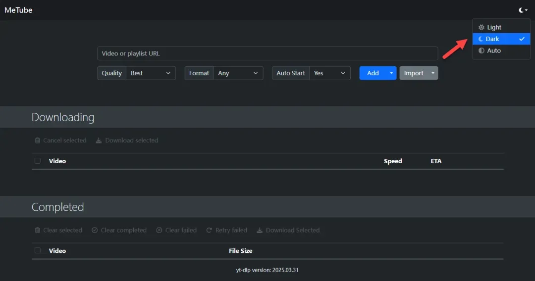 在NAS上通过Docker部署MeTube视频下载工具支持YouTubeB站等资源抓取 - WMW