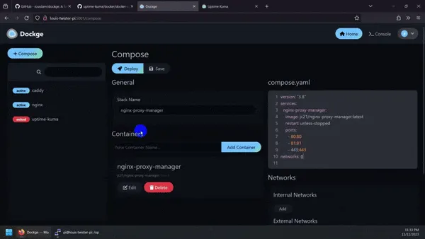 深入探索Dockge：通过Docker搭建高效的Docker Compose管理器，实现可视化容器管理，一键转换docker run命令，支持中文界面，全面提升开发与运维效率的详细教程 - WMW
